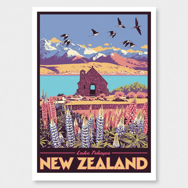 Lake Tekapo Art Print by Ross Murray - endemicworld