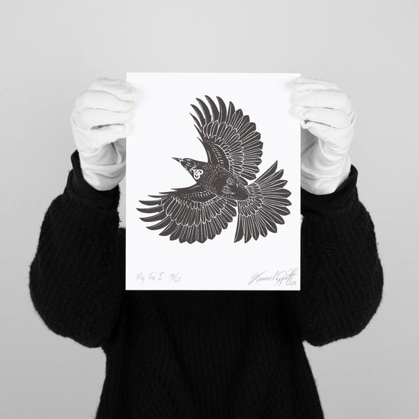 Fly Tui Limited Edition Screen Print by Daniel Tippett - endemicworld