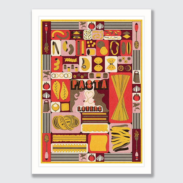 For the Pasta Lovers Art Print by Francesca Melis - endemicworld