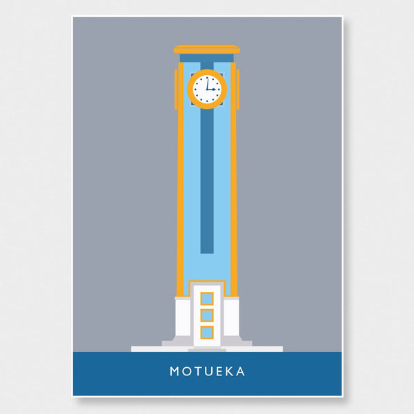 Motueka Clock Tower Art Print by Hamish Thompson - endemicworld