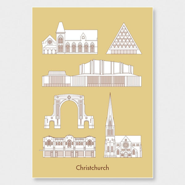 Christchurch Art Print by Hamish Thompson - endemicworld