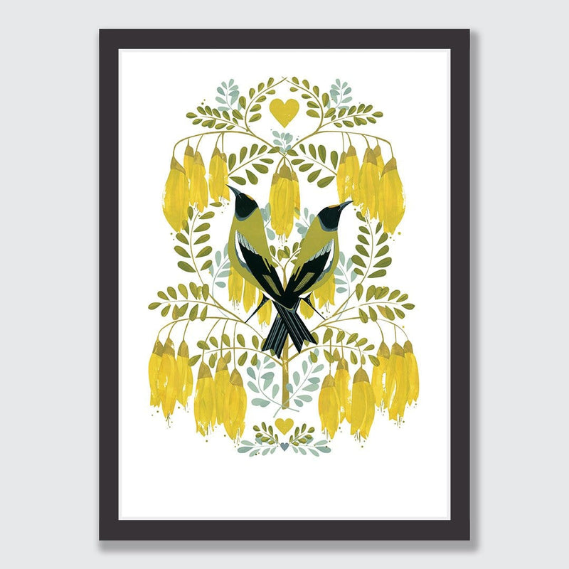 Waiata Aroha Limited Edition Art Print by Holly Roach - endemicworld