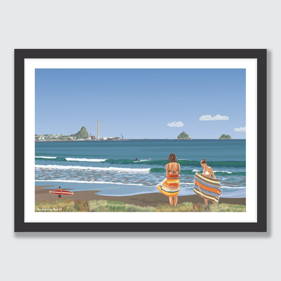 Fitzroy Beach Surf Art Print by Rosie Louise & Terry Moyle - endemicworld