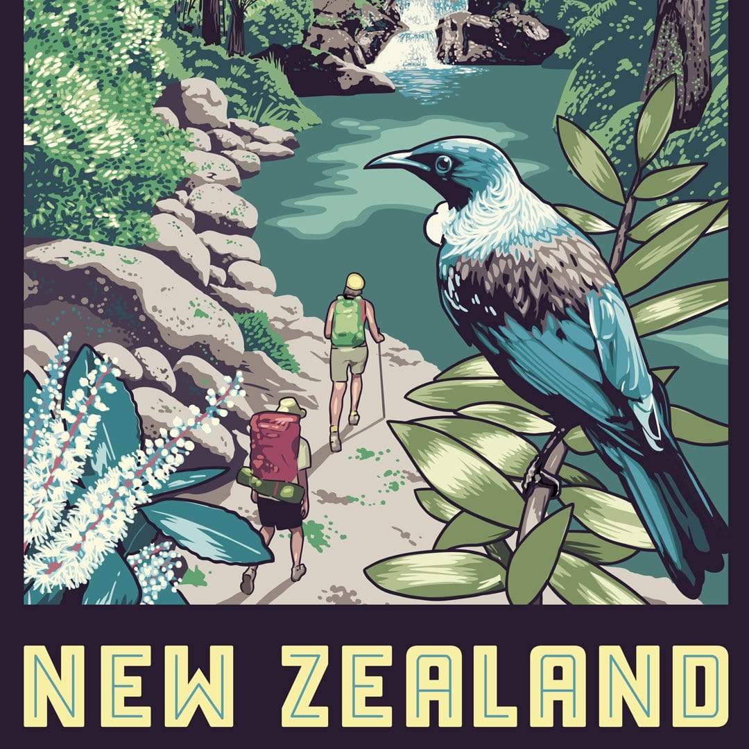 New Zealand Tui Art Print by Ross Murray - endemicworld